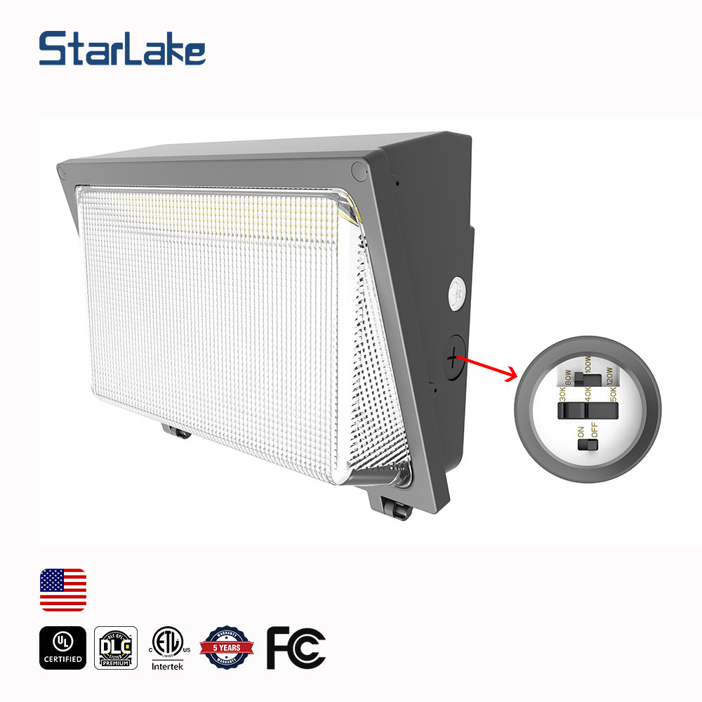 3000K-5000K Exterior Wall Pack Light Fixtures For Parking Areas / Entryways