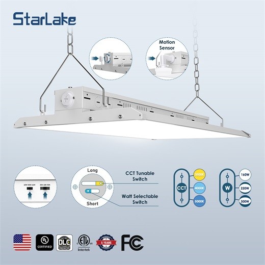 Durable 80W 110W 165W 220W 225W 300W LED Linear High Bay Light With ...