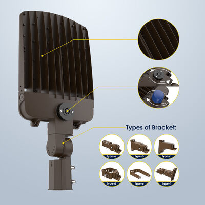 Waterproof Dimmable Outdoor LED Parking Lot Lights IP65 Bronze